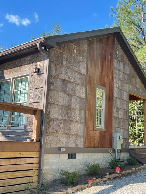 Love the look of rustic, natural materials? - BarkClad Bark Poplar ...