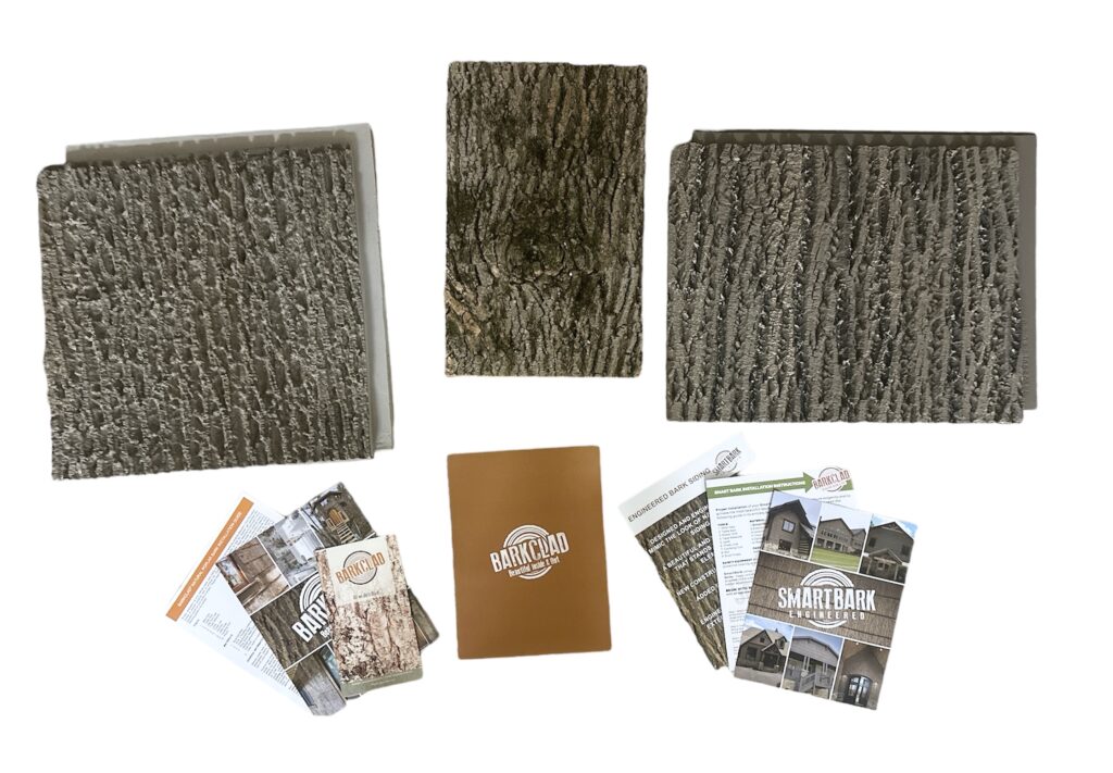 Small SmartBark Sample Kit - BarkClad Bark Poplar Siding | Natural ...
